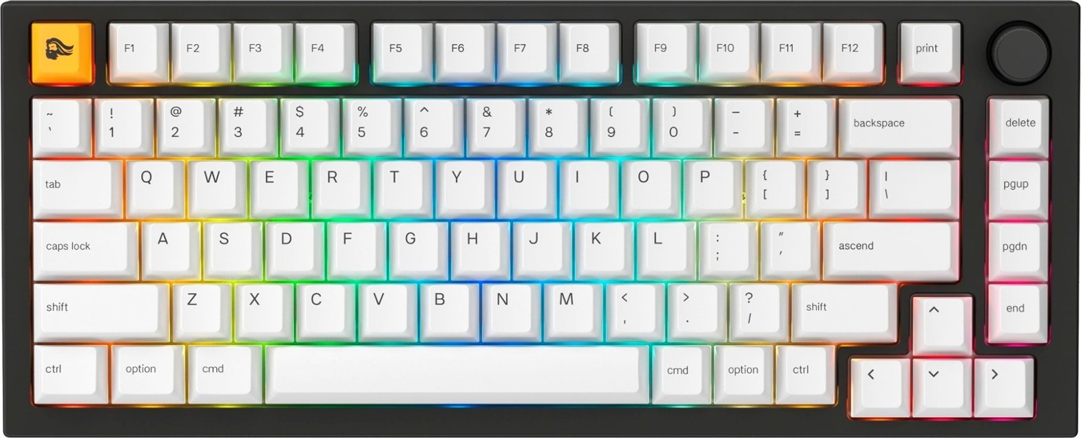 Механична клавиатура Glorious - GMMK PRO 75% Pre-built ANSI, Fox, RGB ...