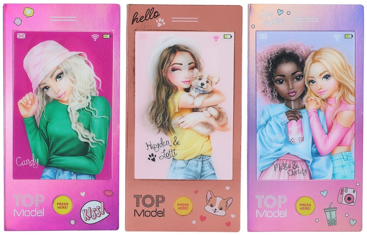 Мини книжка за оцветяване Depesche Top Model - 3D, с мелодия ...