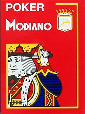 Пластични карти Modiano Jumbo Index - 4 Corner (червени) | Ozone.bg