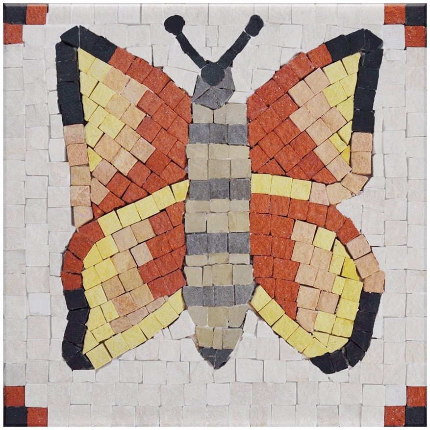 Мозайка Neptune Mosaic - Пеперуда, без рамка | Ozone.bg