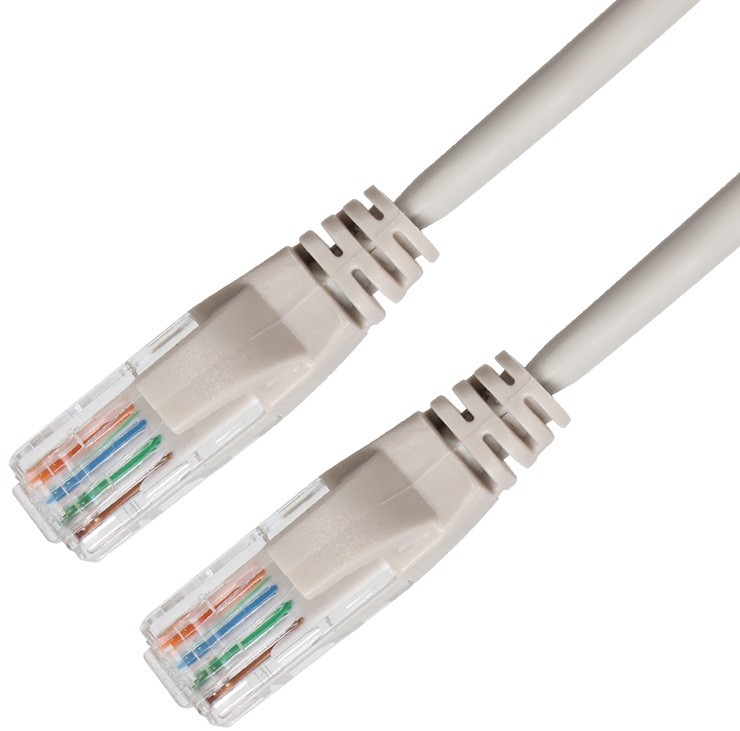 Мрежов кабел VCom - NP512B-20m, RJ45/RJ45, 20m, сив | Ozone.bg