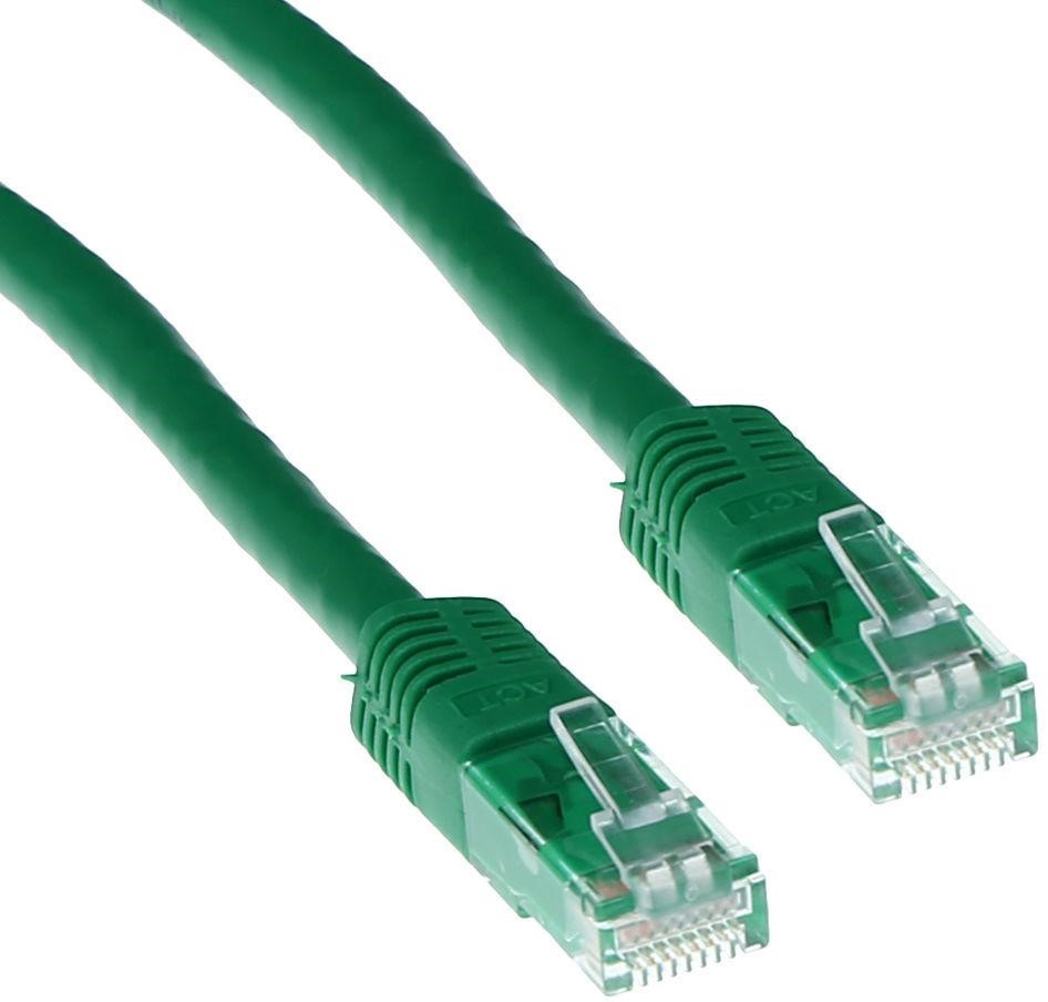 Мрежови кабел ACT - IB8701, RJ45/RJ45, 1m, зелен | Ozone.bg