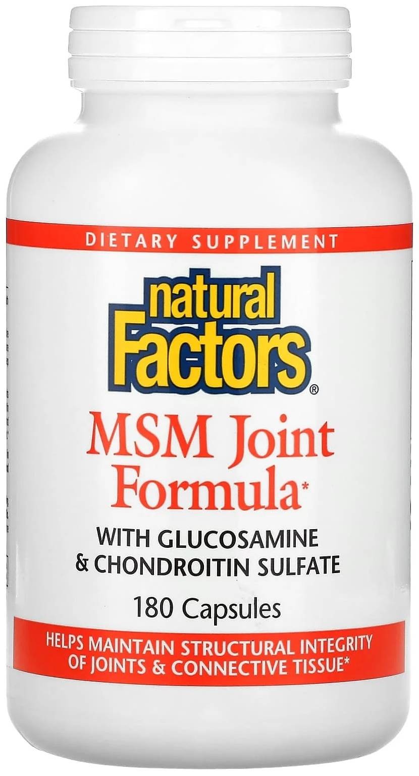 MSM Joint Formula, 180 капсули, Natural Factors | Ozone.bg