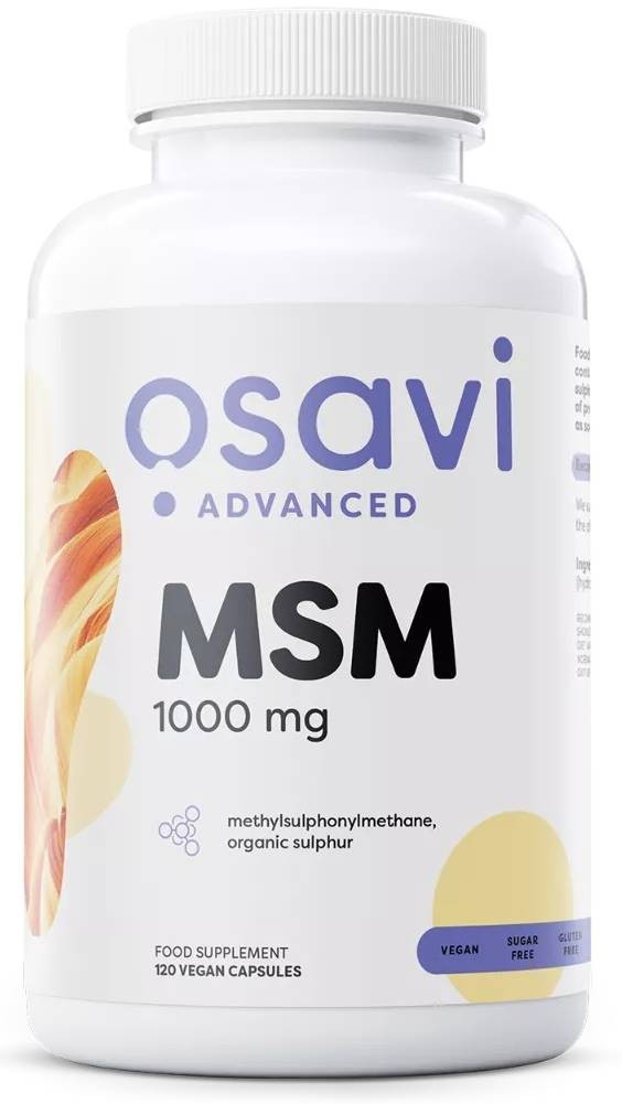 MSM, 1000 mg, 120 капсули, Osavi | Ozone.bg