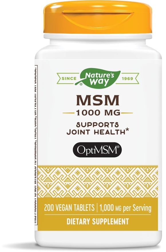 MSM, 1000 mg, 200 таблетки, Nature’s Way | Ozone.bg
