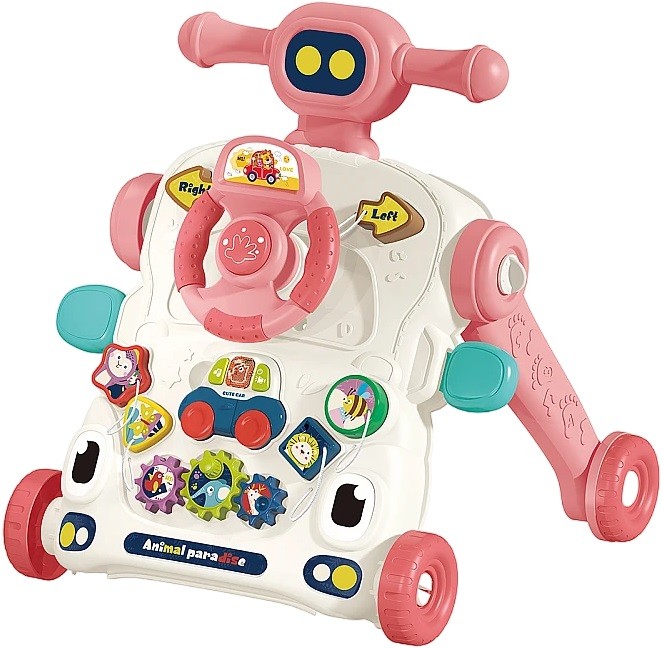 Музикална играчка на колела 3 в 1 Chipolino - Кола, розова | Добра цена | Ozone.bg