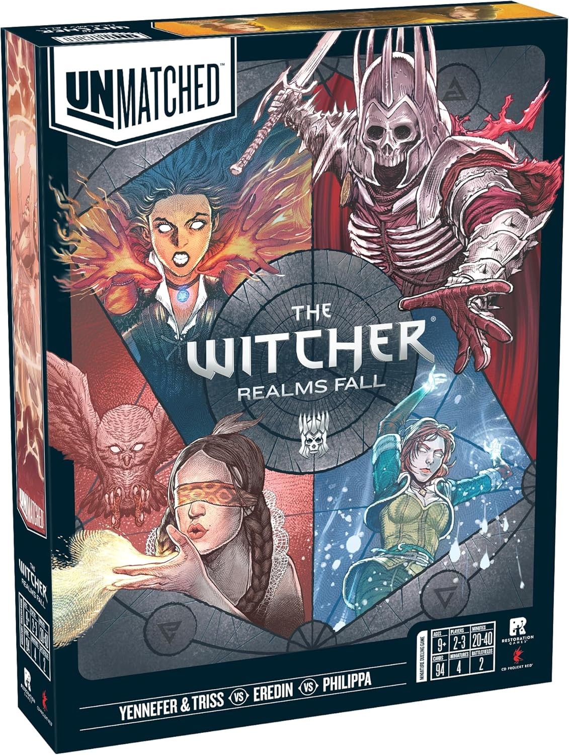 Настолна игра Unmatched: The Witcher - Realms Fall - Стратегическа ...