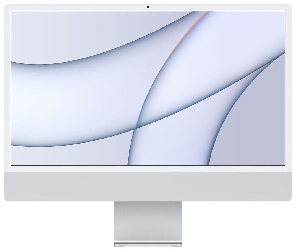 Настолен компютър AiO Apple - iMac, 24'', M1 8/7, 8GB/256GB, сребрист ...