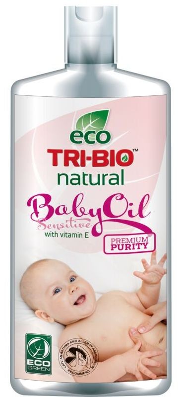 Натурално бебешко олио Tri-Bio - С витамин Е, за чувствителна кожа, 200 ...