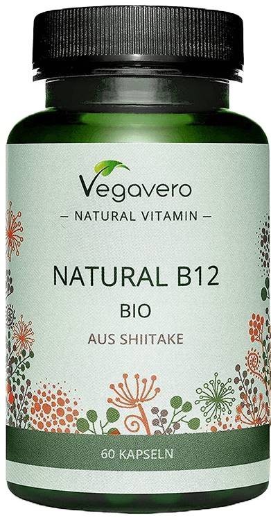 Natural B12 Bio aus Shiitake, 60 капсули, Vegavero | Ozone.bg