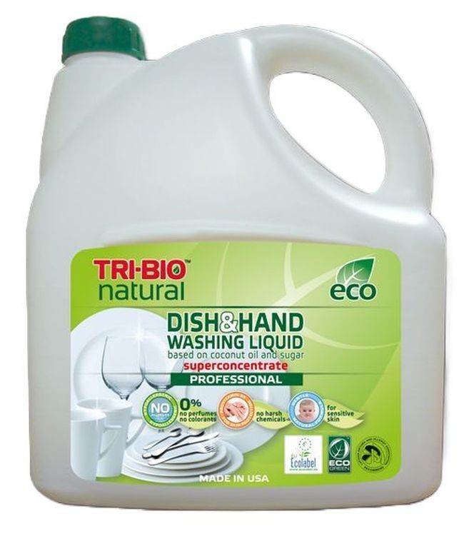 Натурален еко течен препарат за съдове Tri-Bio - 2.84 l | Добра цена ...