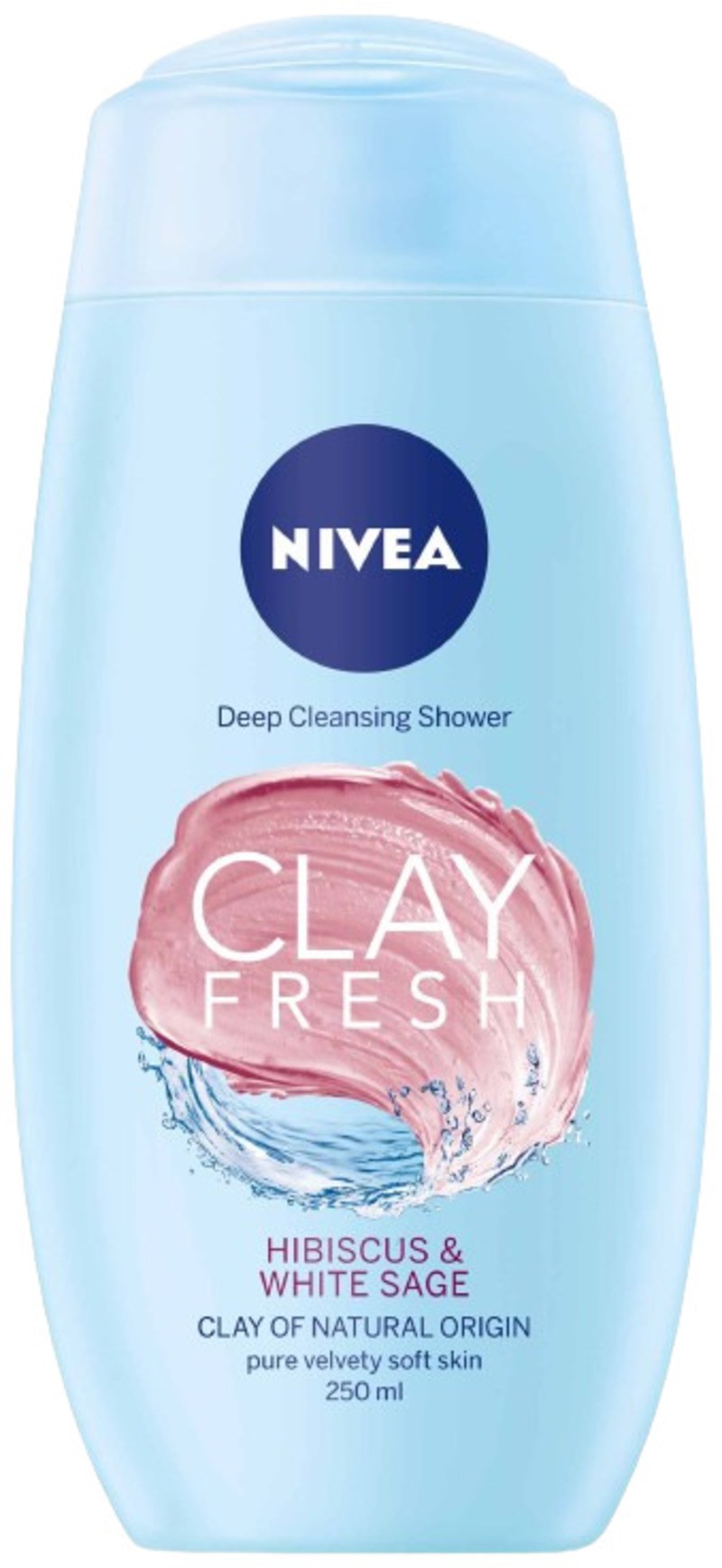 Nivea Clay Fresh Душ гел, Hibiscus & White Sage, 250 ml | Ozone.bg