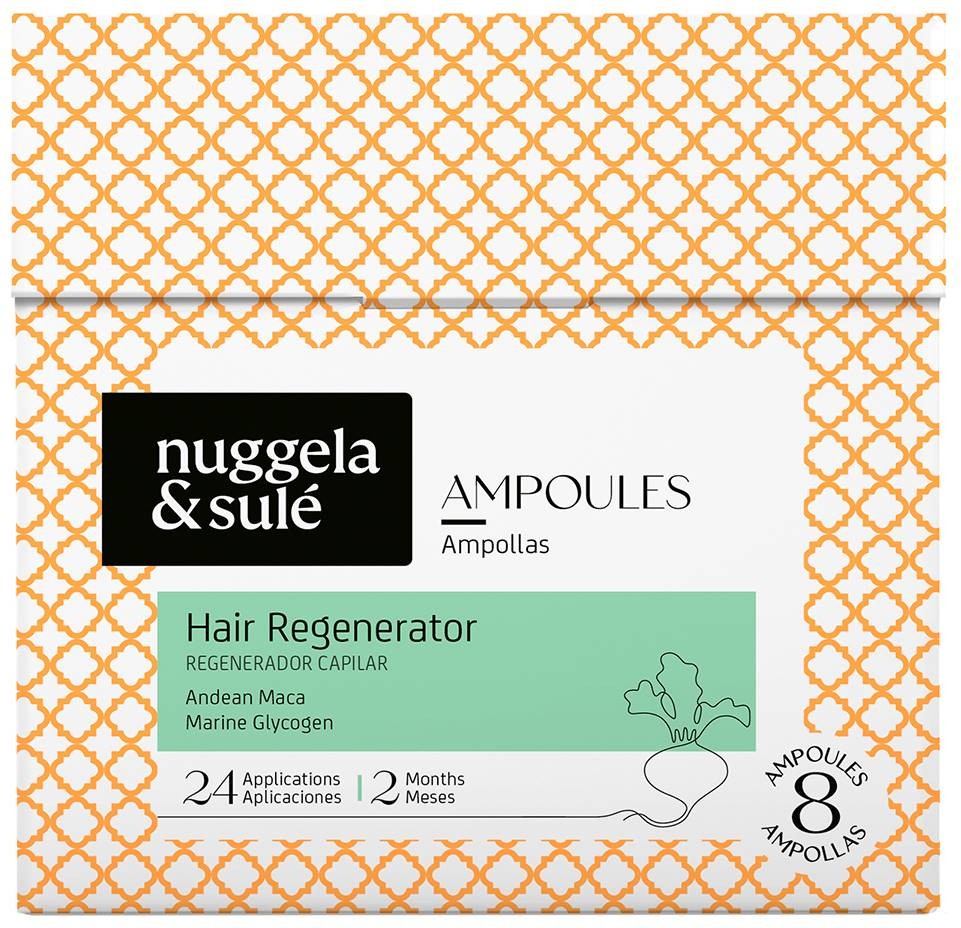 Nuggela & Sulé Регенериращи ампули за растеж Hair Regenerator, 8 х 10 ...