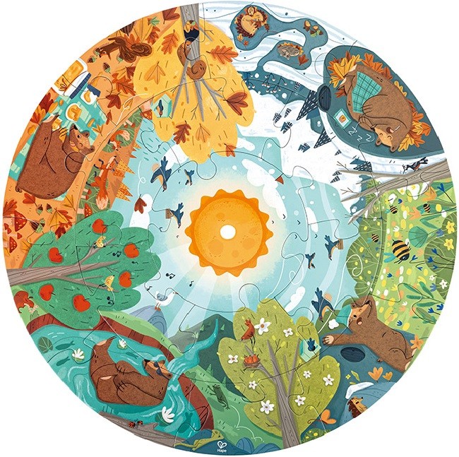 Образователен пъзел HaPe International - Сезони, 16 части | Отлична цена | Ozone.bg