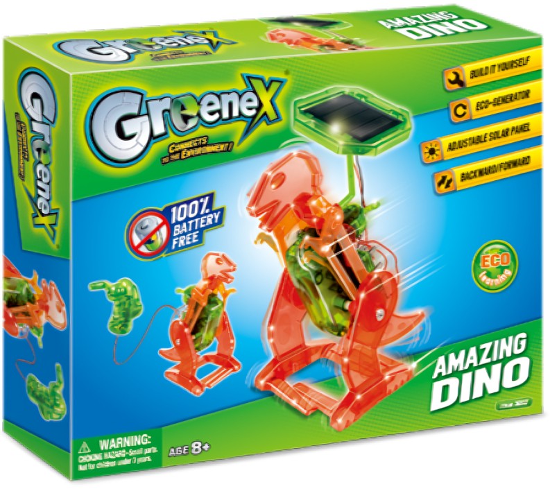 Образователен STEM комплект Amazing Toys Greenex - Соларен динозавър ...