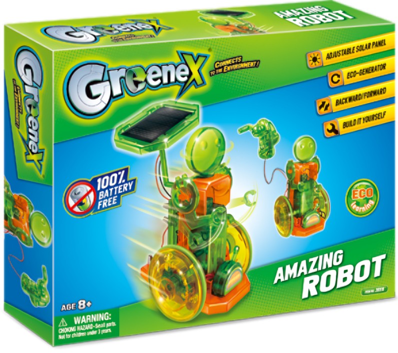 Образователен STEM комплект Amazing Toys Greenex - Соларен робот ...