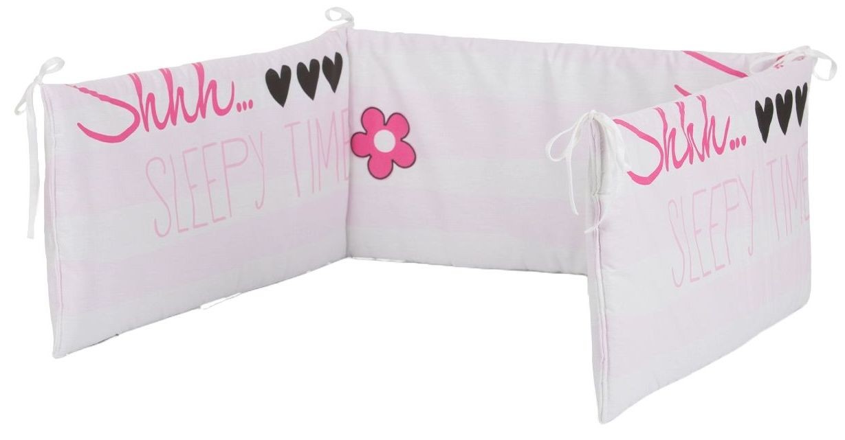 Обиколник за бебешко легло Chipolino - Розово мече, 30 х 180 cm | Добра ...