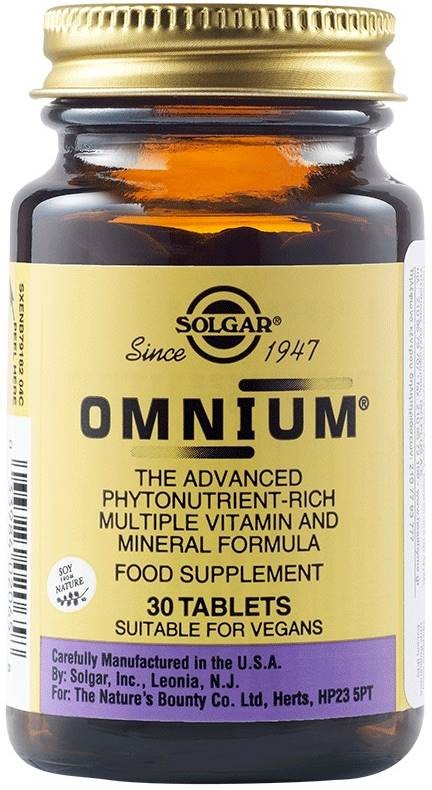 Omnium, 30 таблетки, Solgar | Ozone.bg