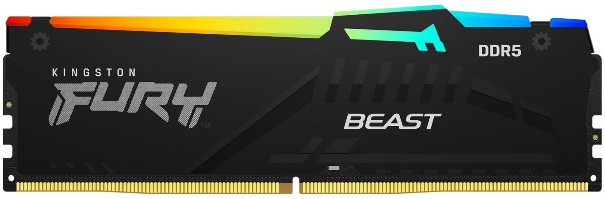 Оперативна памет Kingston - Dimm Fury Beast RGB, 16GB, DDR5, 5600MHz ...