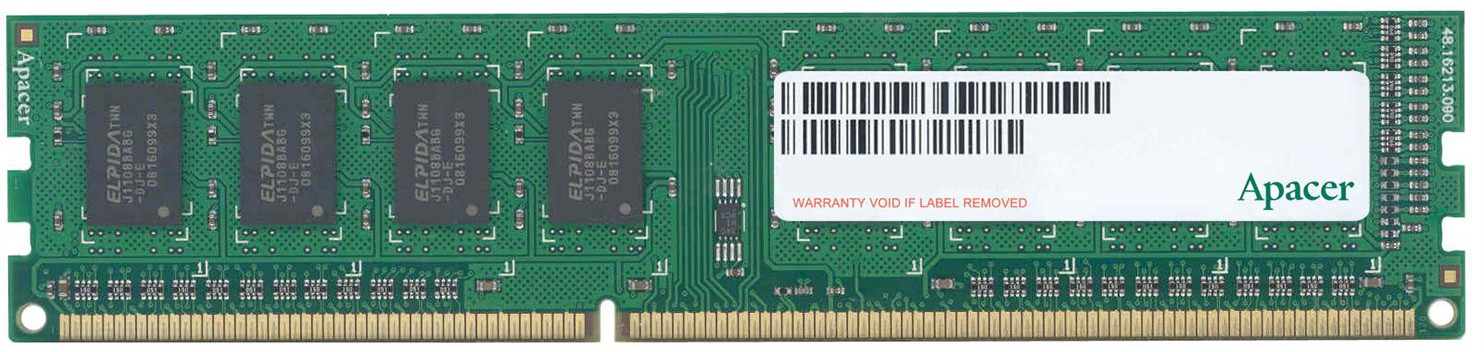 Оперативна памет Apacer - AU08GFA60CATBGC, 8GB, DDR3, 1600MHz | Ozone.bg