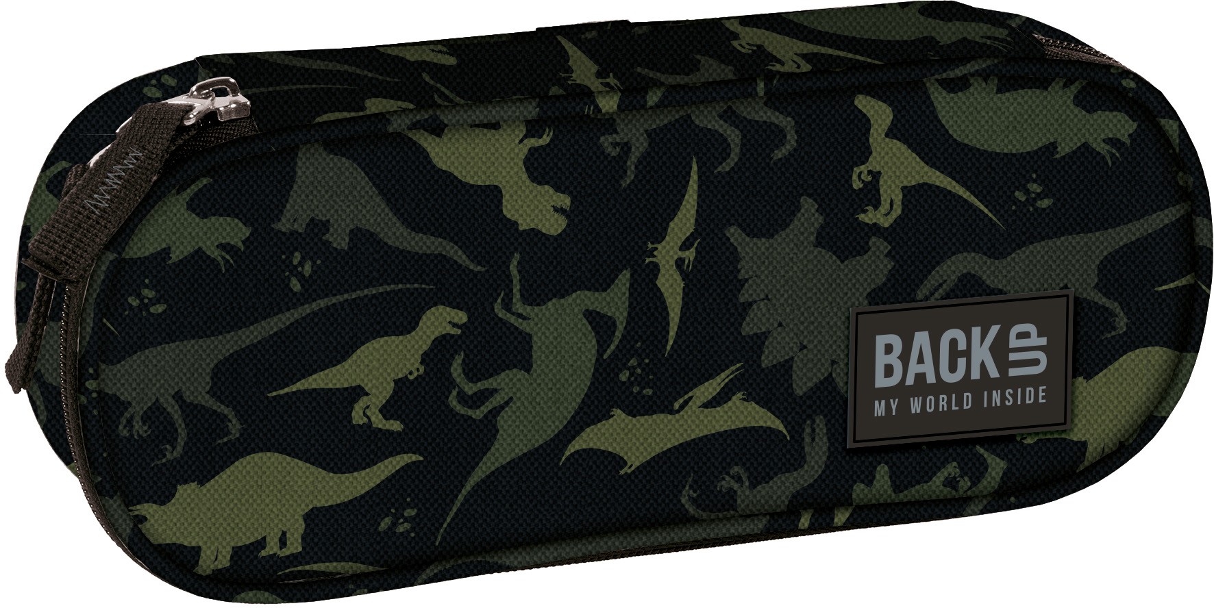 Овален ученически несесер Derform BackUp - Dinosaurs | Ozone.bg