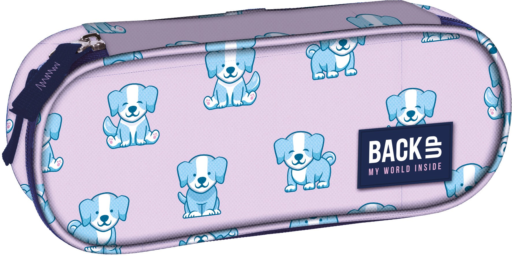 Овален ученически несесер Derform BackUp - Puppy | Ozone.bg