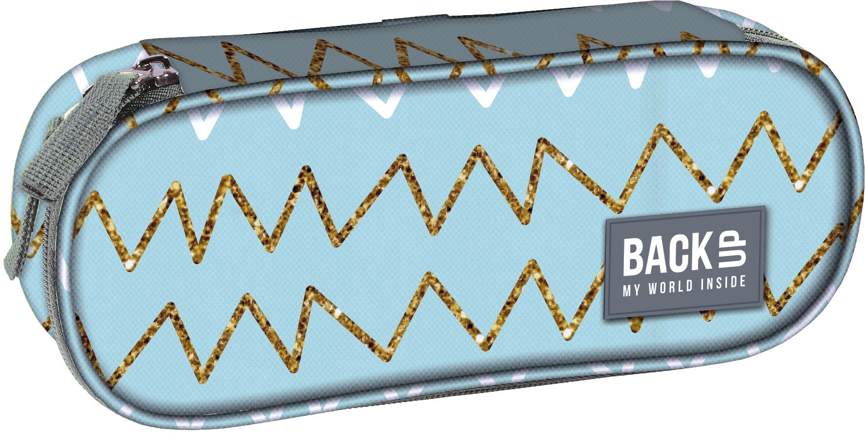 Овален ученически несесер Derform BackUp - Scratch | Ozone.bg