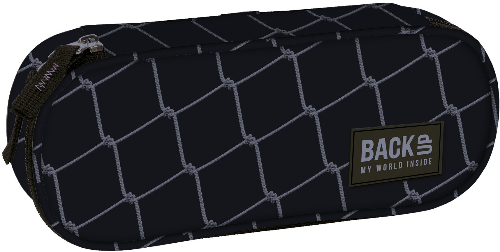 Овален ученически несесер Derform BackUp - Grid | Ozone.bg