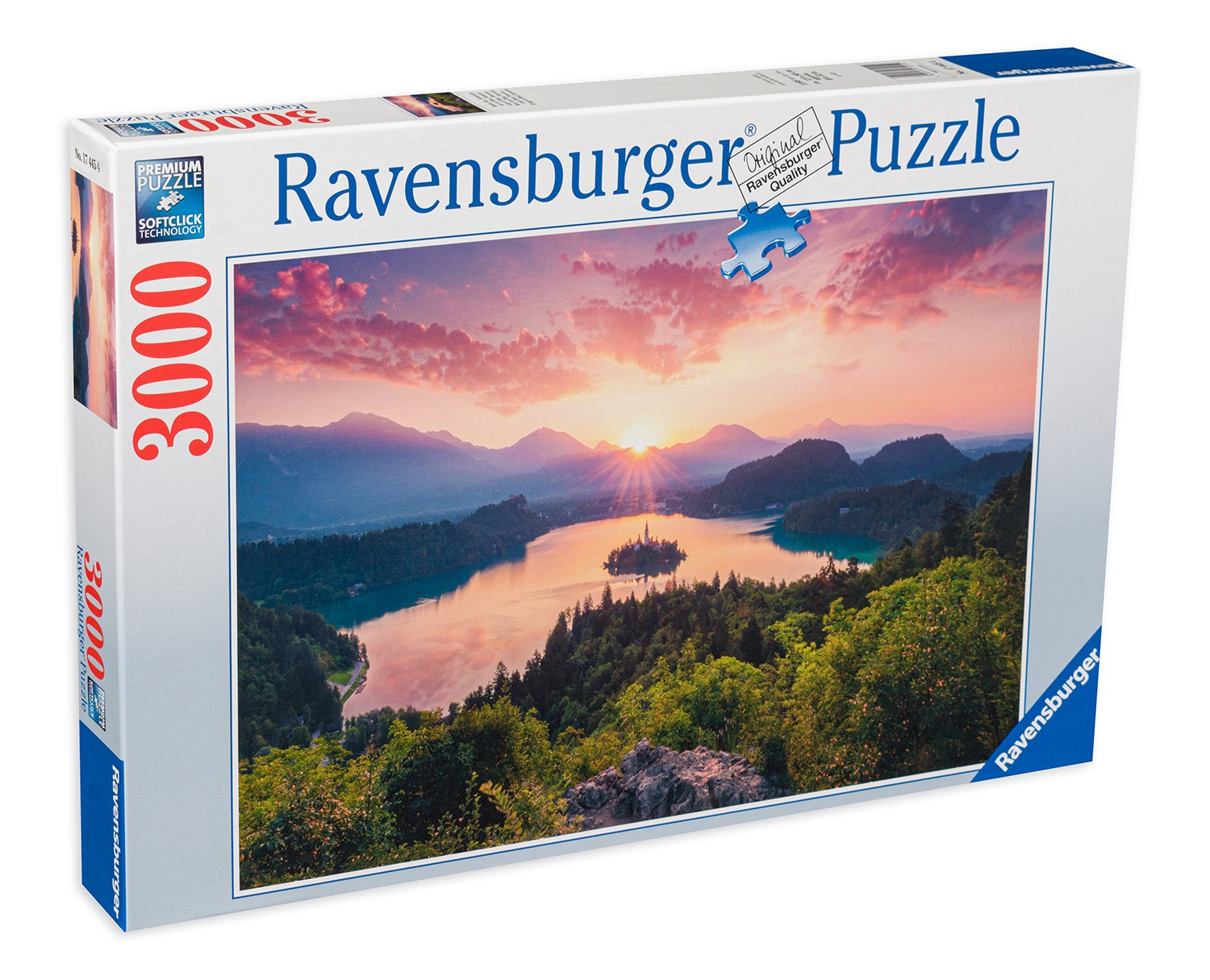 Пъзел Ravensburger от 3000 части - Езерото Блед, Словения | Супер цена ...
