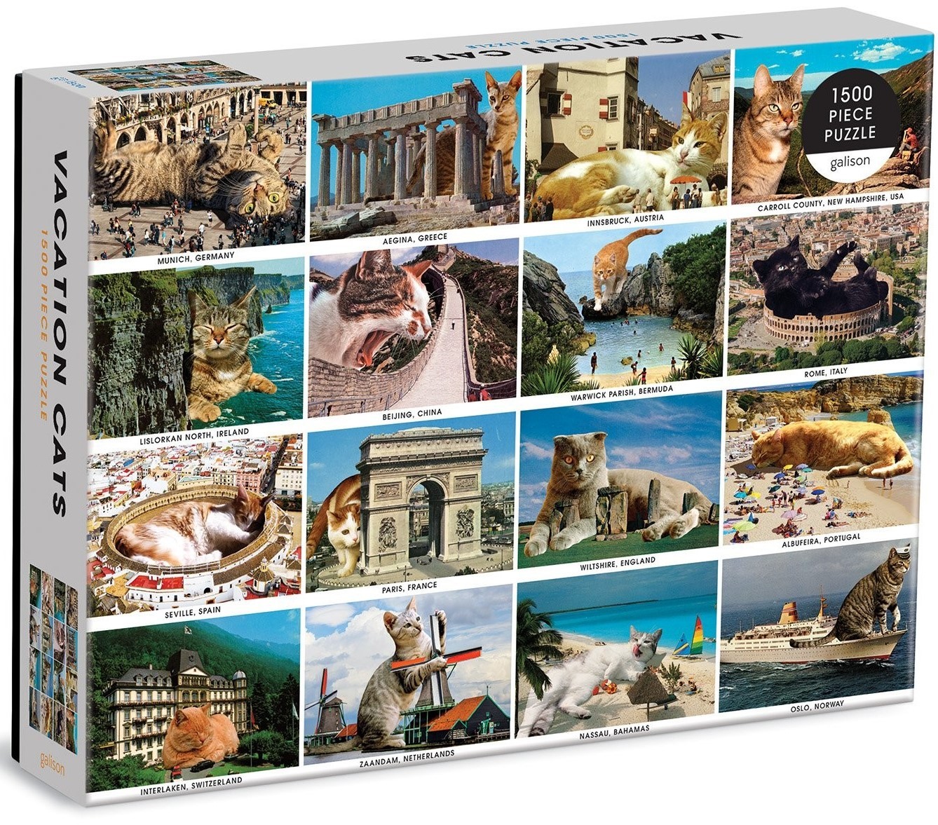 Пъзел Galison от 1500 части - Котета на ваканция | Супер цена | Ozone.bg