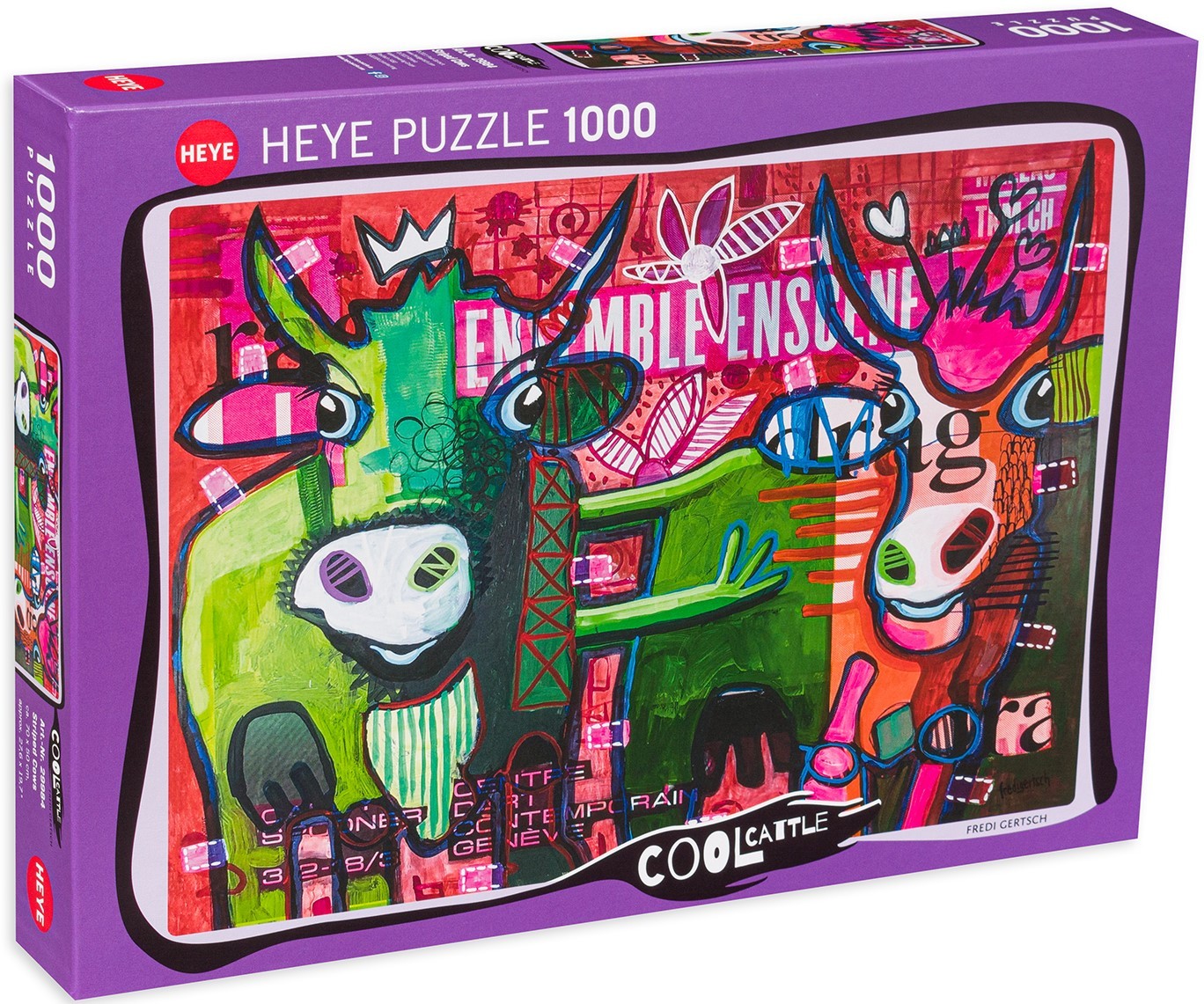 Пъзел Heye от 1000 части - Кравички | Супер цена | Ozone.bg