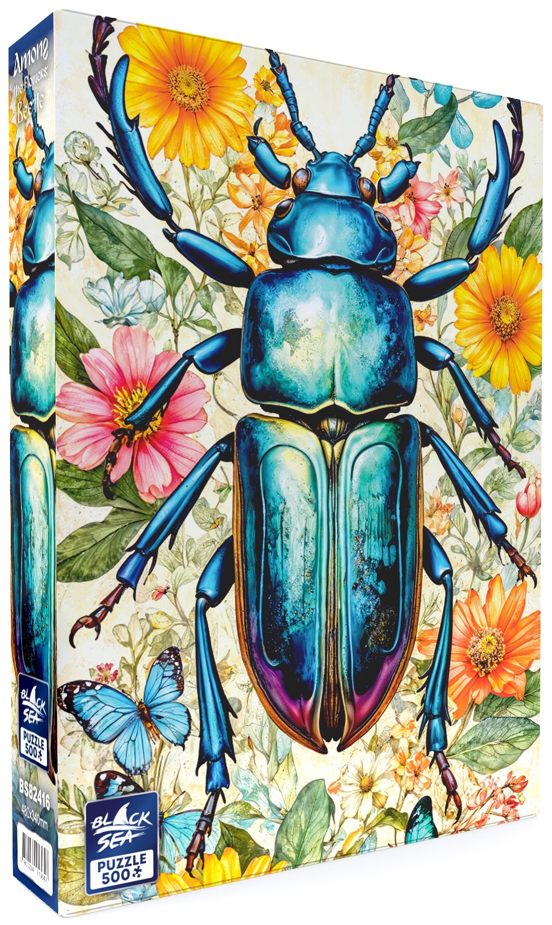 Пъзел Black Sea от 500 части - Сред цветята: Бръмбар | Супер цена ...