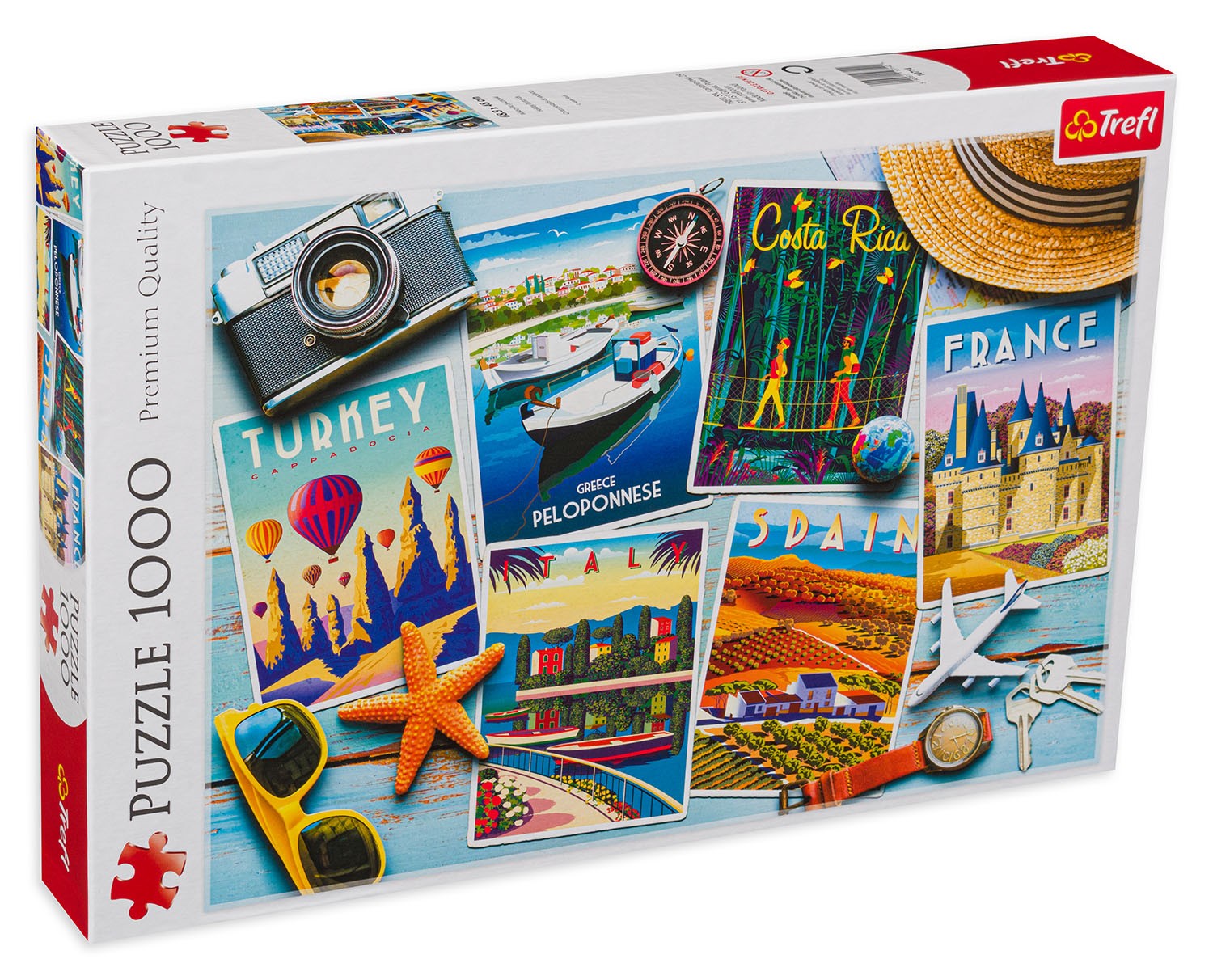 Пъзел Trefl от 1000 части - Картички от дестинации | Супер цена | Ozone.bg
