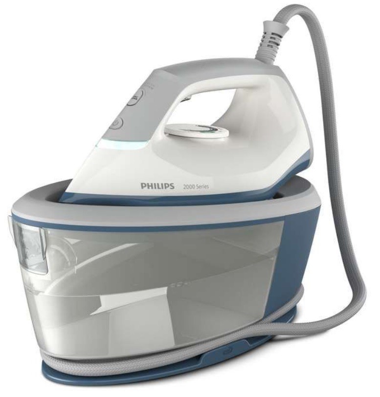 Парна станция Philips - PSG2000/20, 2400W, 110 g/min, синя/бяла | Ozone.bg