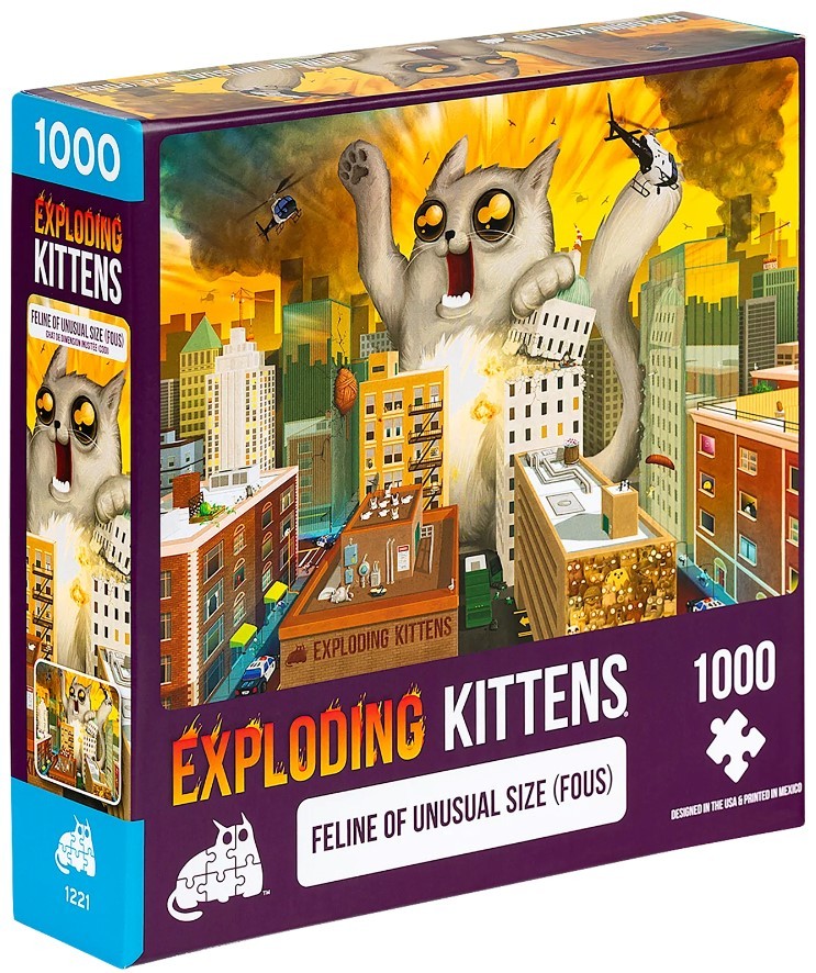 Пъзел Exploding Kittens от 1000 части - Котешки апокалипсис | Супер ...
