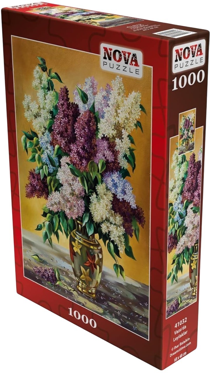 Пъзел Nova puzzle от 1000 части - Люляци във ваза | Супер цена | Ozone.bg