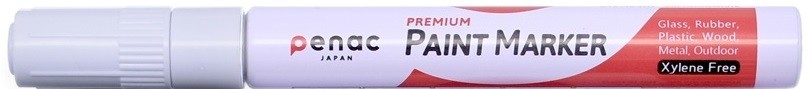 Перманентен маркер Penac - Бял | Ozone.bg