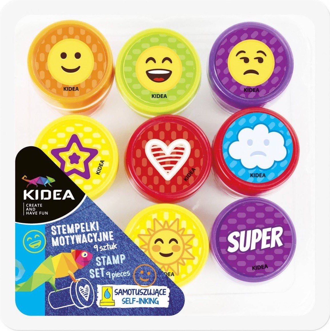 Печати Kidea - Емотикони, 9 броя | Ozone.bg