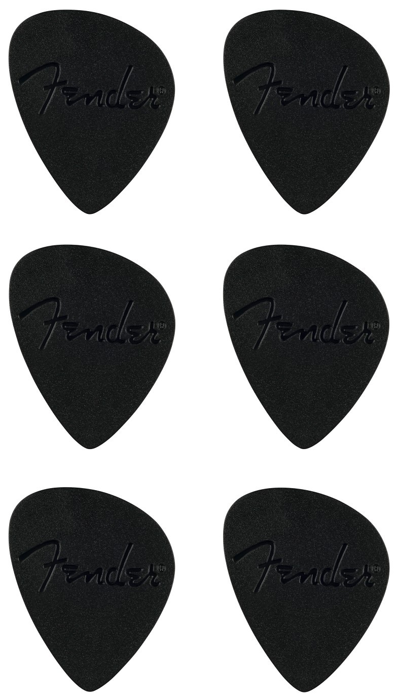 Перца за китара Fender - Offset Picks, 6 броя, черни | Ozone.bg