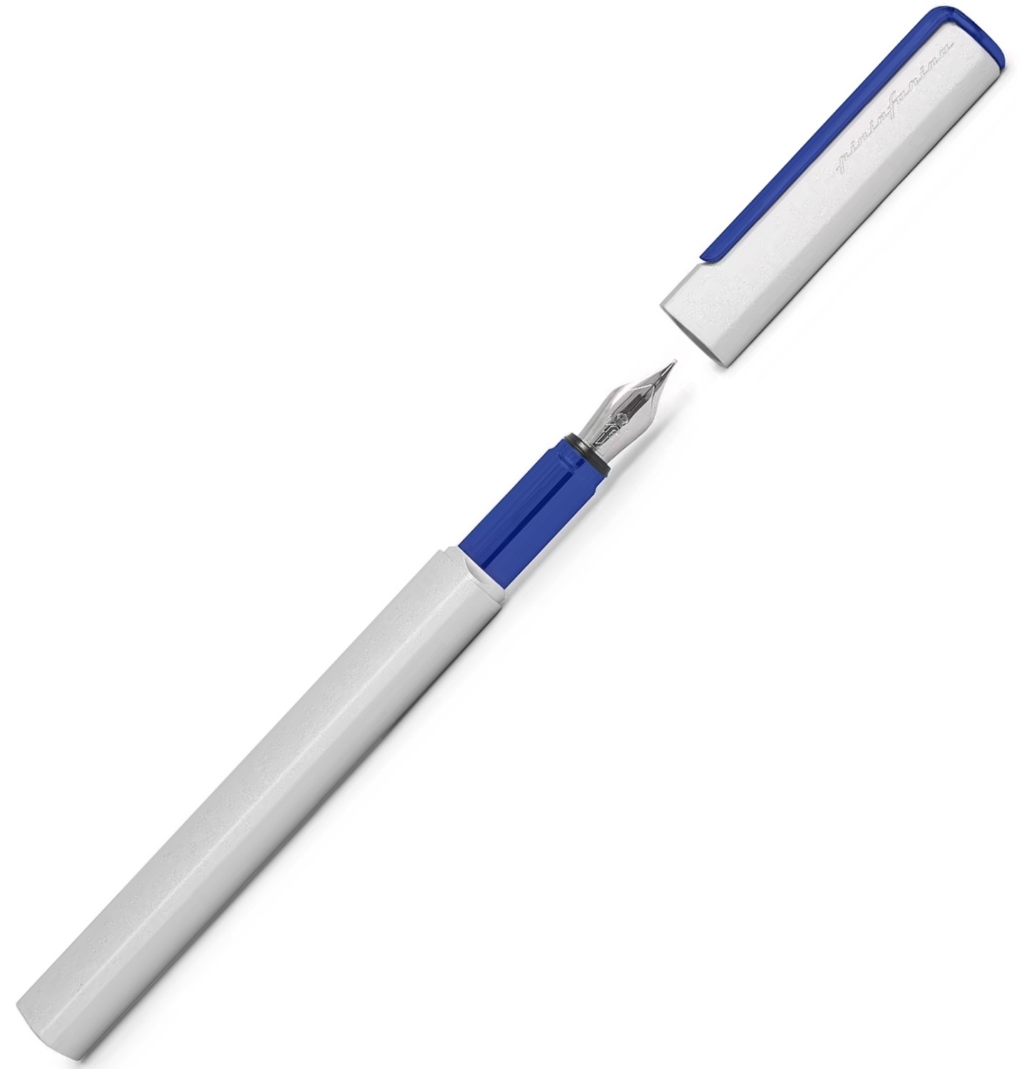 Писалка Pininfarina One - F, сребриста със синьо | Ozone.bg