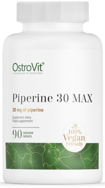 Piperine 30 Max, 90 таблетки, OstroVit | Ozone.bg