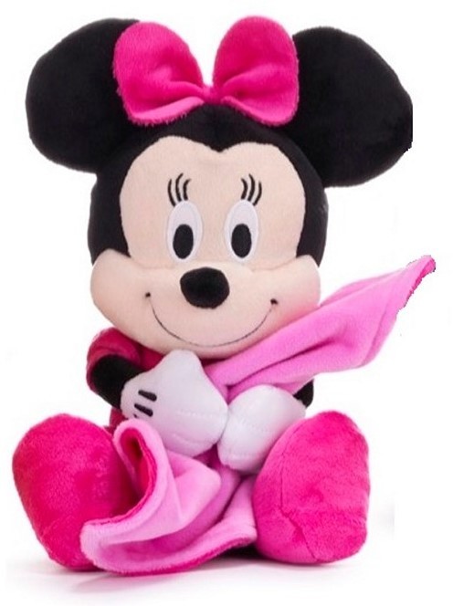 Плюшена играчка Disney Plush - Мини Маус с одеялце, 27 cm | Отлична ...