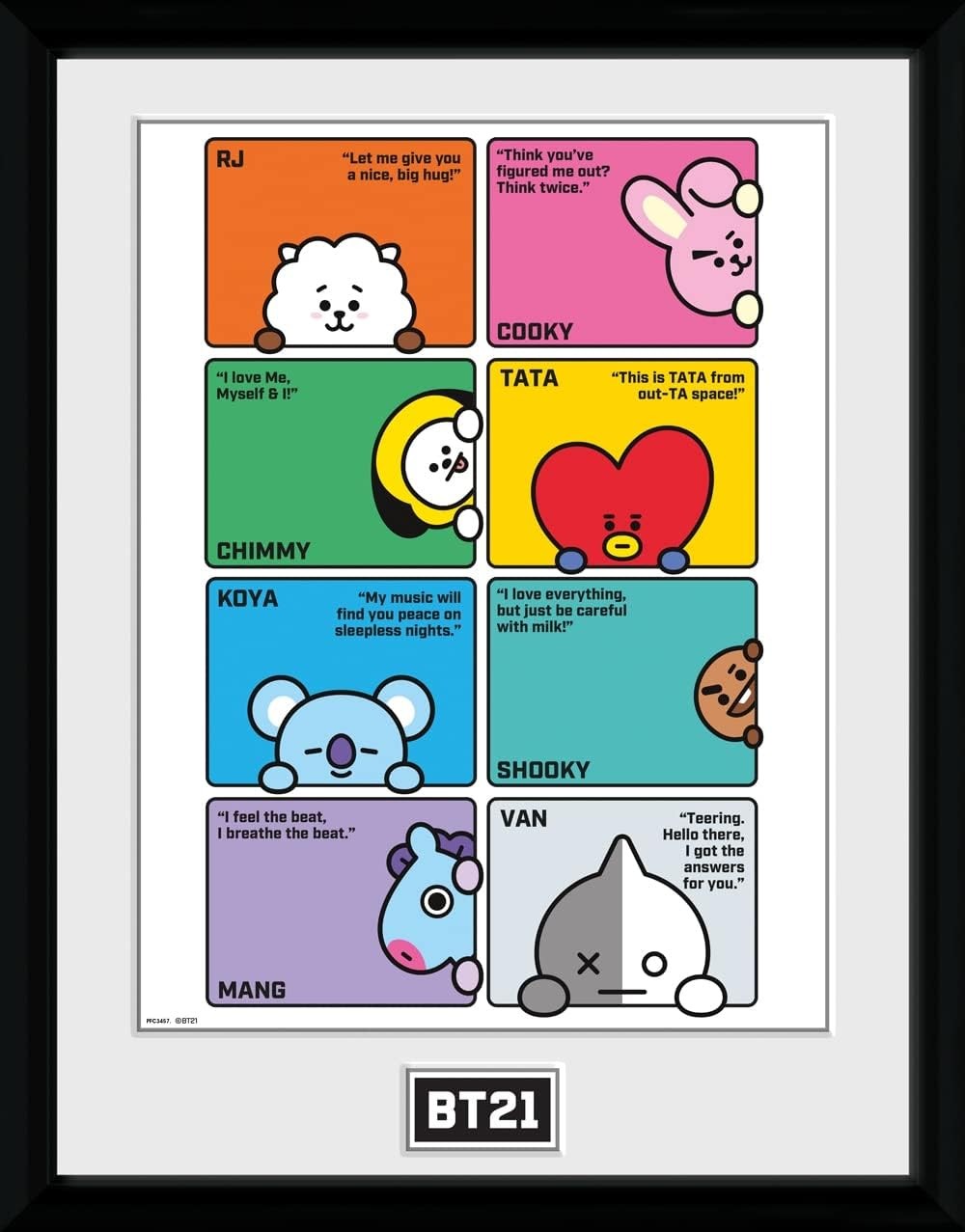 Плакат с рамка GB eye Animation: BT21 - Compilation | Ozone.bg