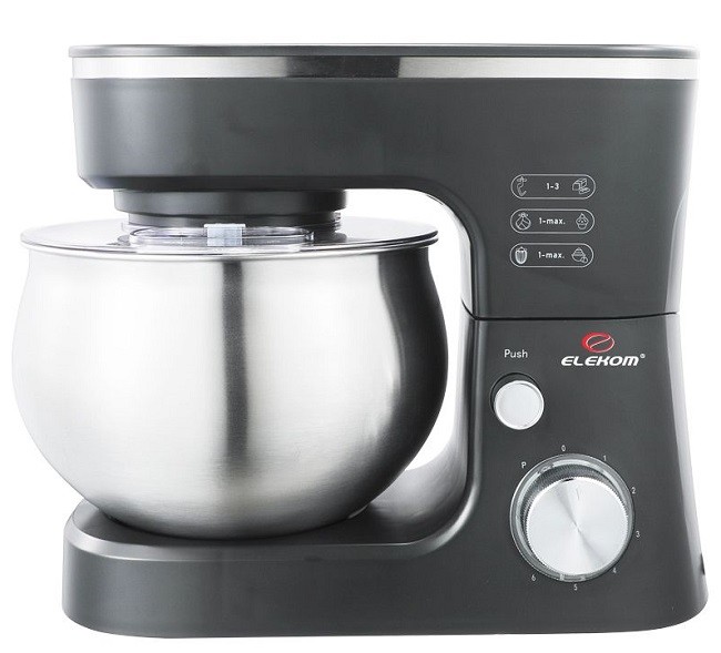 Планетарен миксер Elekom - EK-208SS, 1000W, 6 степени, сив | Ozone.bg