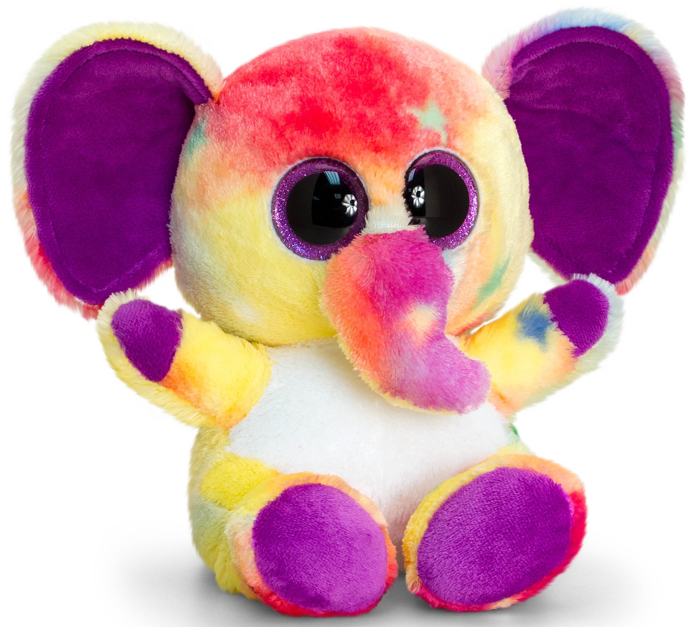 Плюшена играчка Keel toys Animotsu, Fashion - Слонче, шарено, 25 cm ...