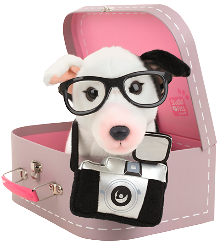 Плюшена играчка Studio Pets - Бултериер Чарли, с аксесоари | Отлична цена | Ozone.bg