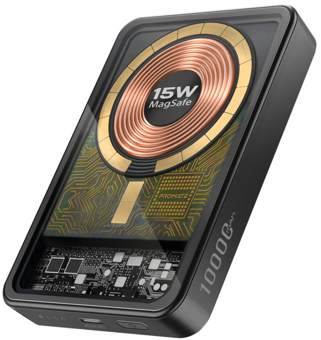Портативна батерия ProMate - LucidPack-10, MagSafe, 10000 mAh, черна ...