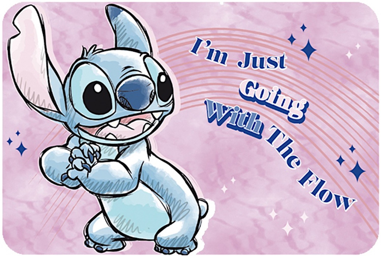 Подложка за бюро Disney - Stitch, розова | Ozone.bg