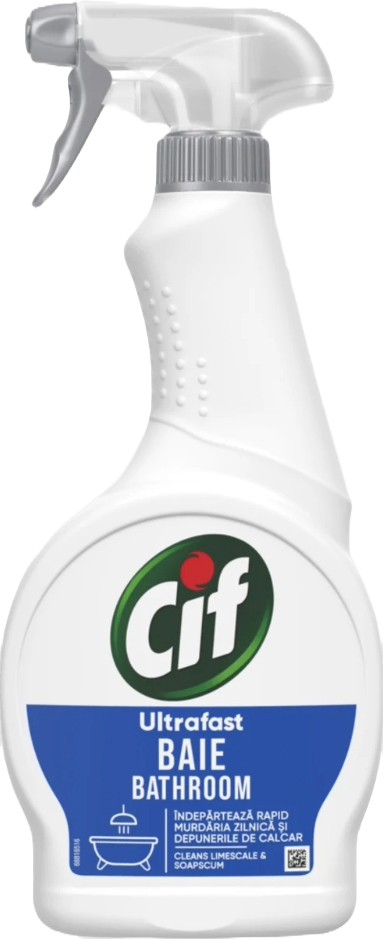 Почистващ спрей за баня Cif - Ultrafast, 500 ml | Ozone.bg