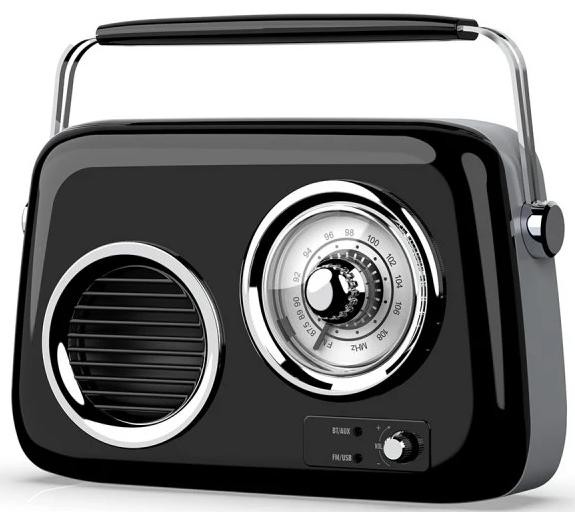 Портативно радио Diva – Retro Box BT 8600, Bluetooth, MP3, черно ...